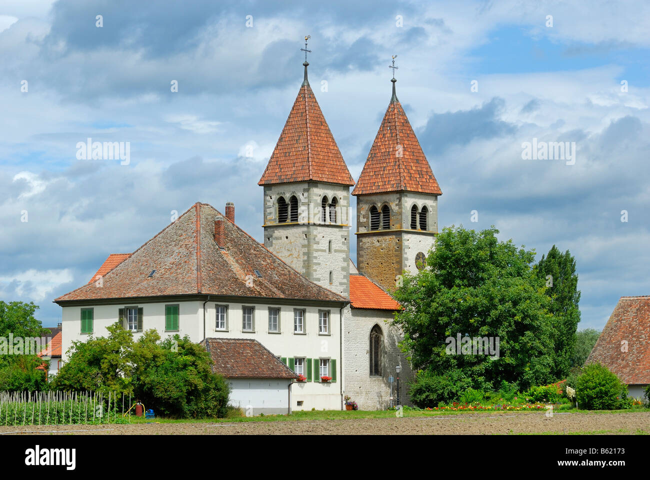Church of St. Peter and St. Paul, Reichenau Island, Baden-Wuerttemberg ...
