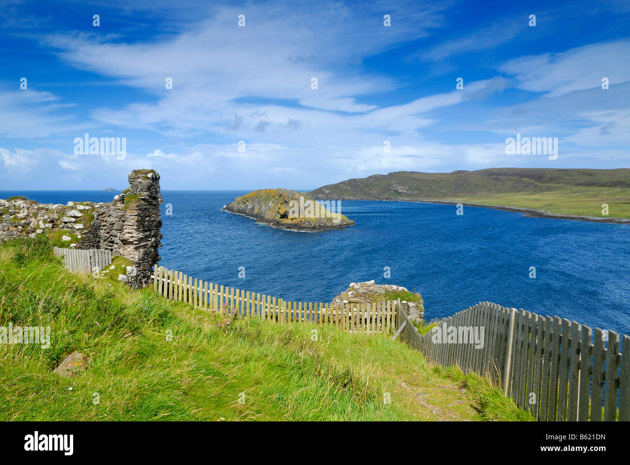 Duntulm castle, Isle of Skye, Scotland, Great Britain, Europe Stock ...
