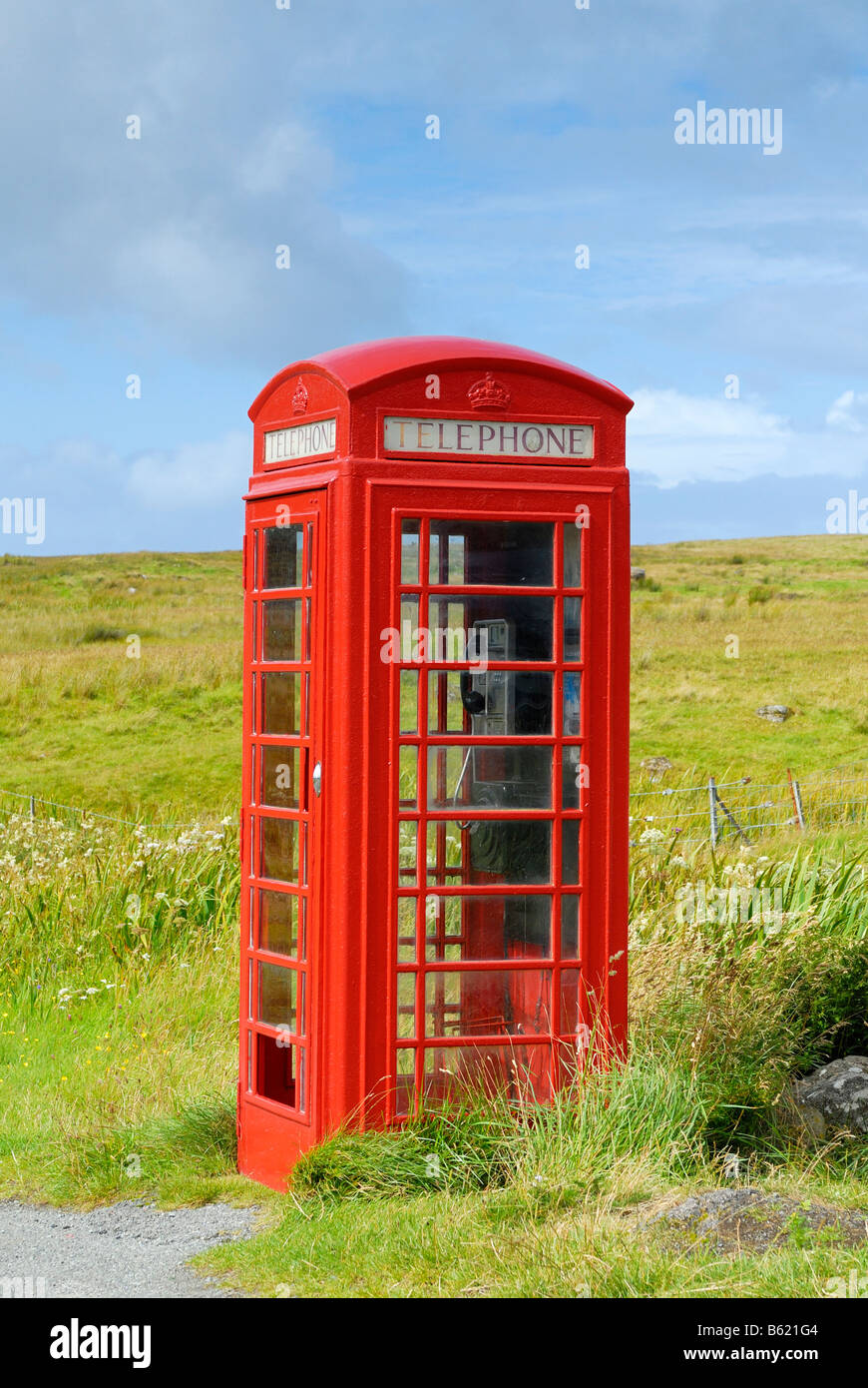 Telephone box, Great Britain, Europe Stock Photo - Alamy