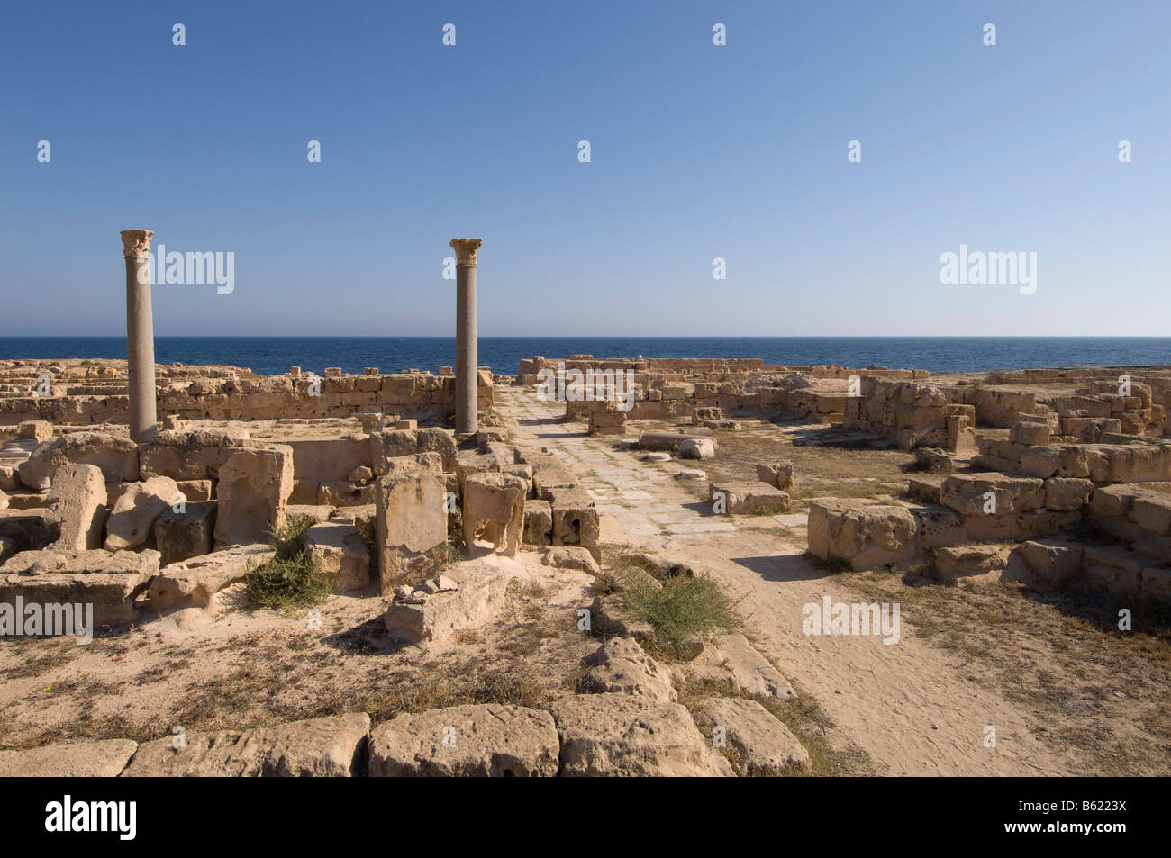 Sabratha Roman site Tripolitania Libya Stock Photo - Alamy