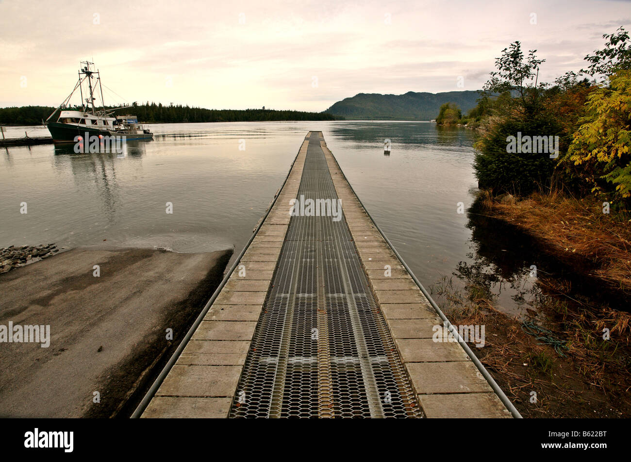 Docked fishing boat at Port Edward British Columbia Stock Photo - Alamy