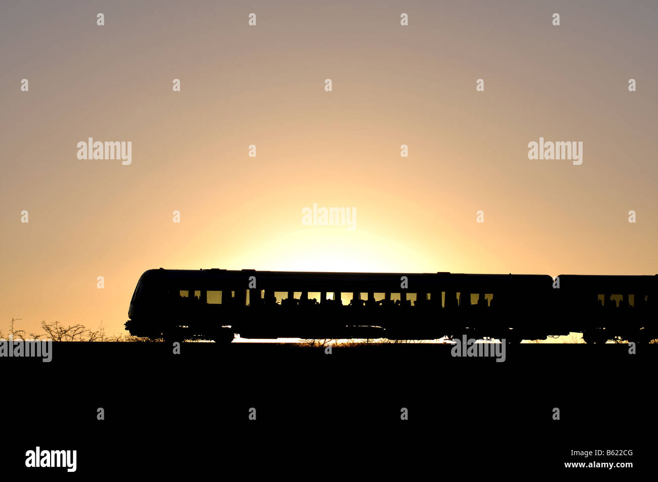 Passenger Train Silhouette