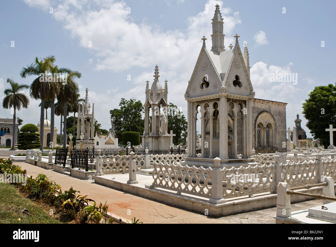 Cementerio Cristóbal Colón, Colon Cemetery in Havana, Cuba, Caribbean ...