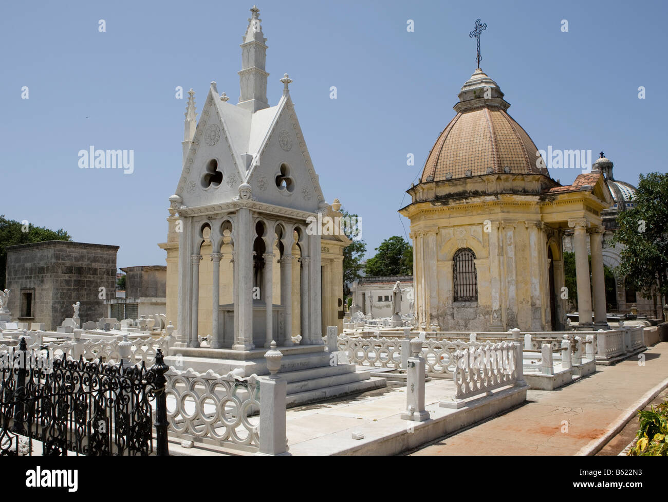 Cementerio Cristóbal Colón, Colon Cemetery in Havana, Cuba, Caribbean ...