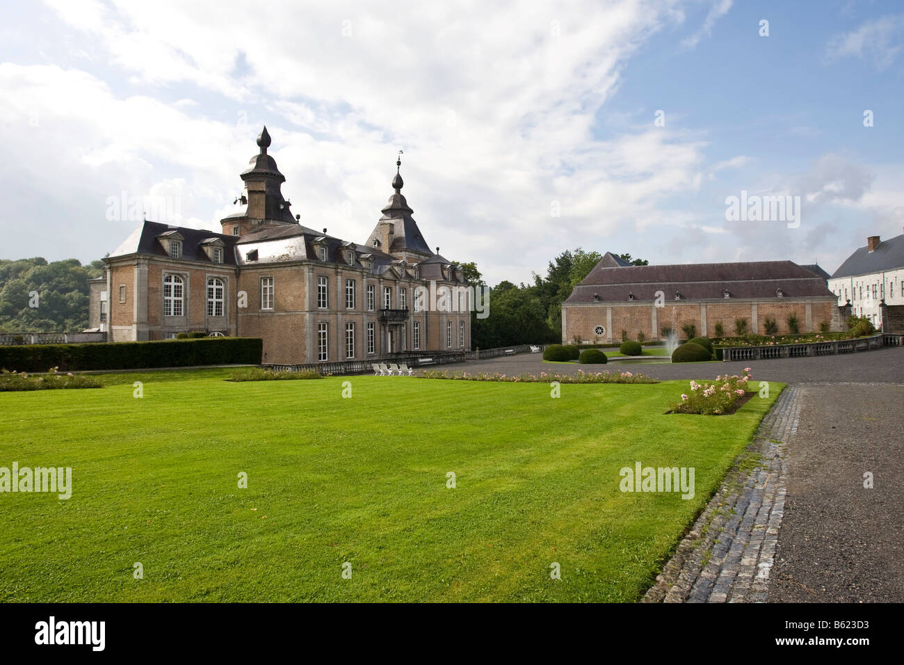 Château de Modave, Castle of Modave, park, Modave, Liège Province ...