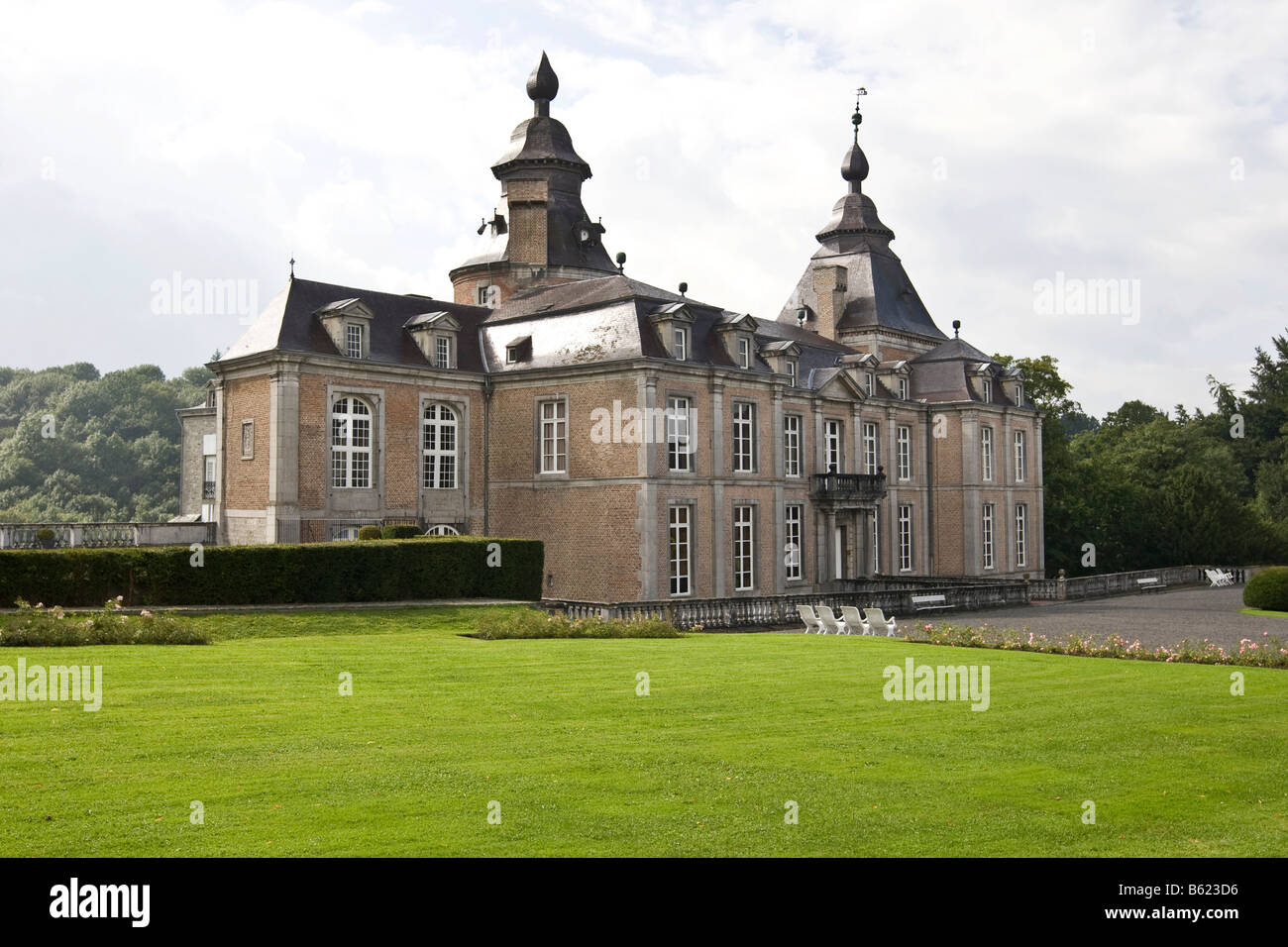 Château de Modave, Castle of Modave, park, Modave, Liège Province ...