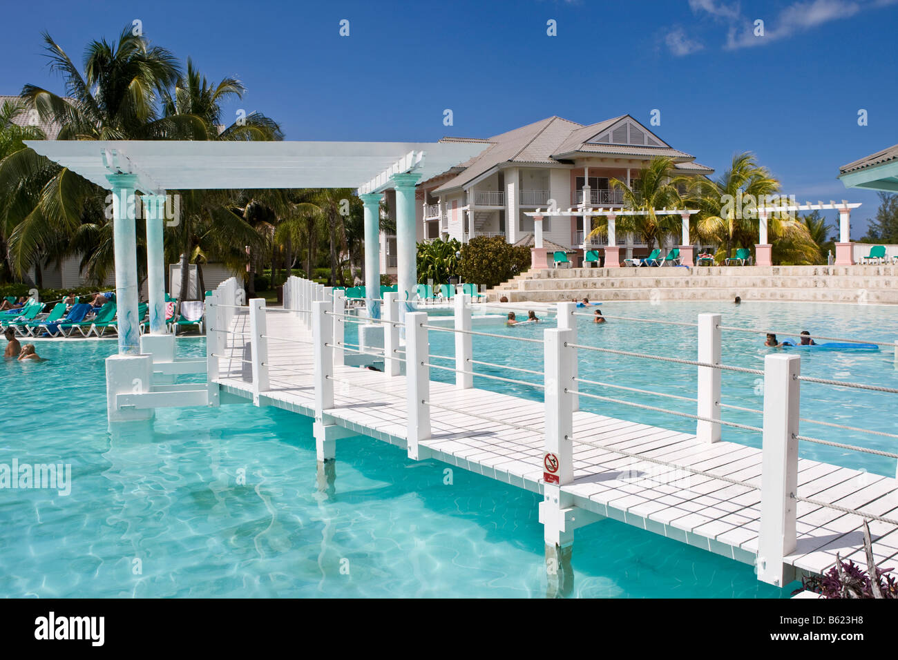 Swimming pool complex, Tryp Peninsula Hotel, Varadero, Cuba, Caribbean ...