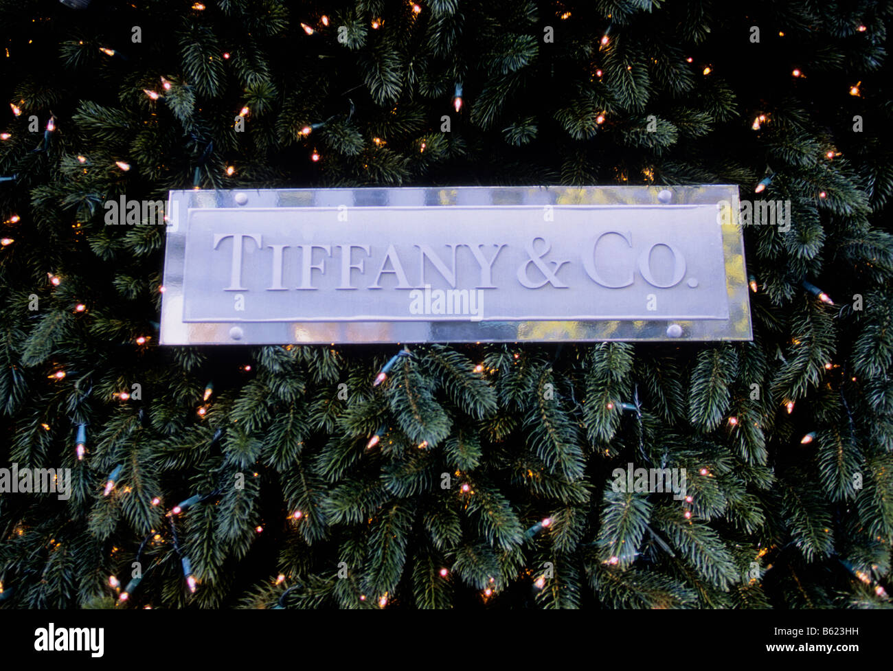 New York City Tiffany & Company Building Sign with Christmas ...