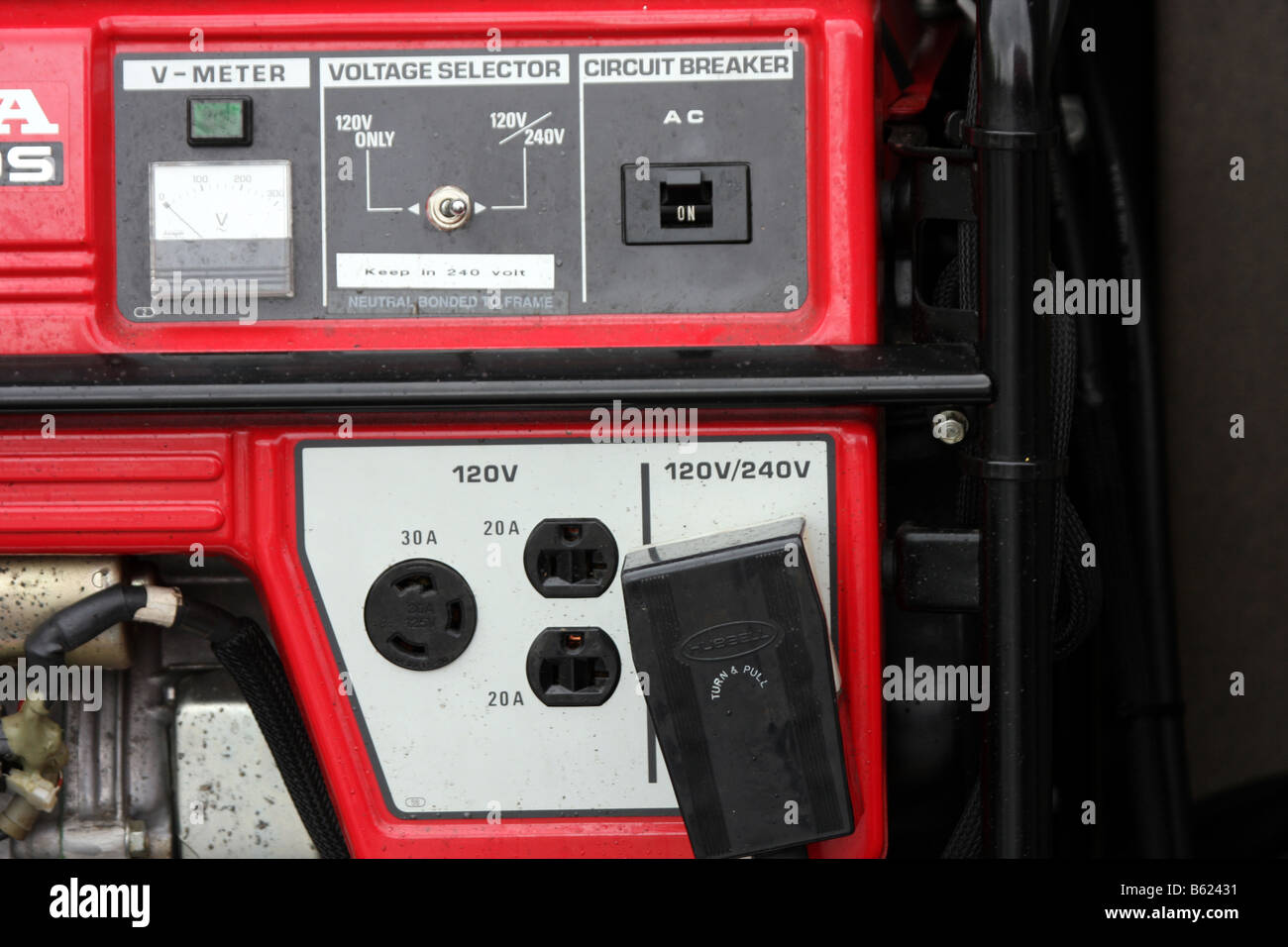 A generator on a fire truck Stock Photo - Alamy