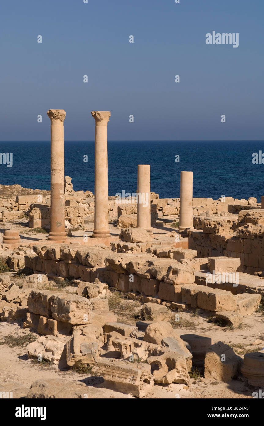 Sabratha Roman site Tripolitania Libya Stock Photo - Alamy