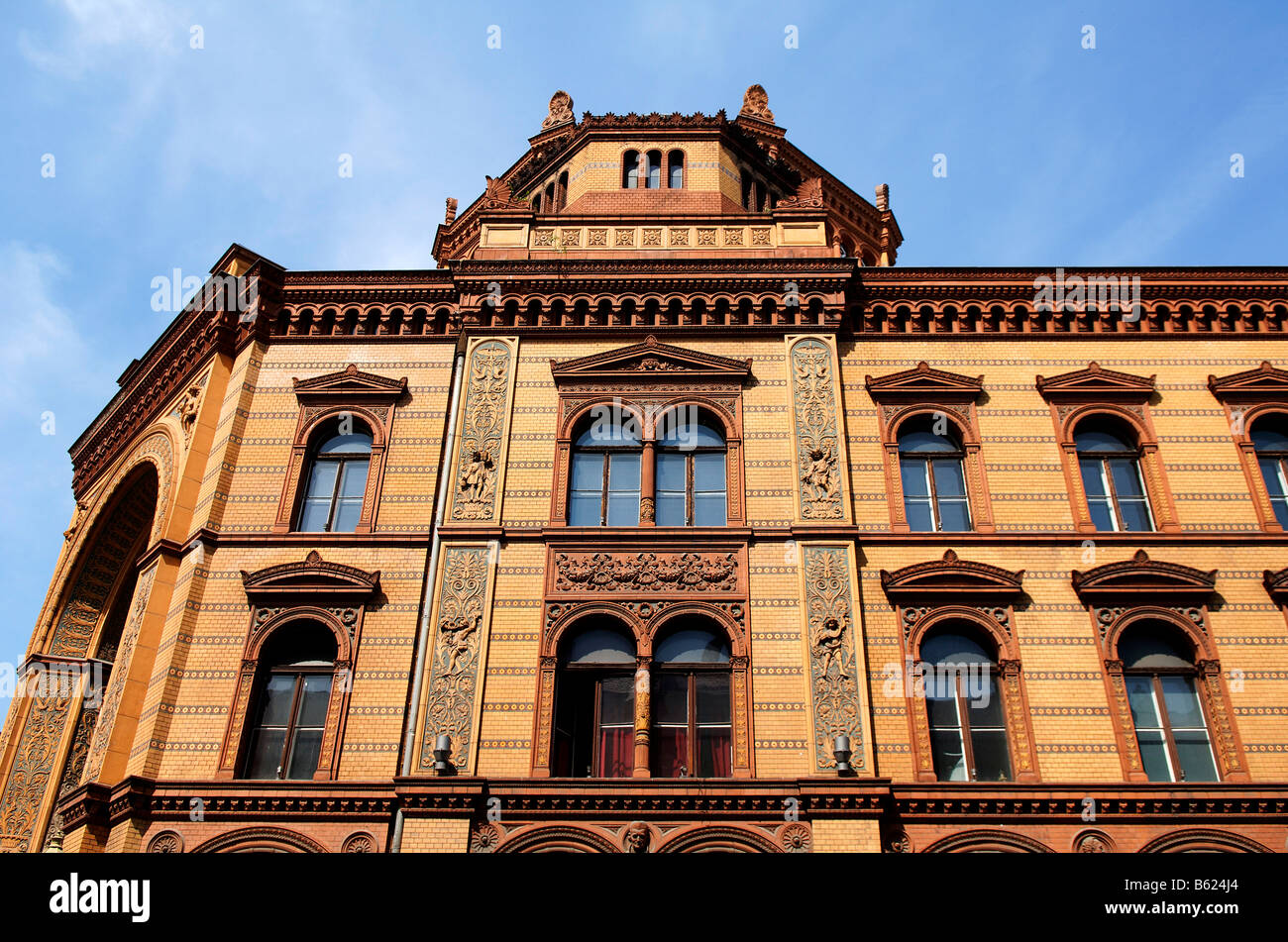 Facade of the historic Postal Service Building, detail, Berlin, Germany ...