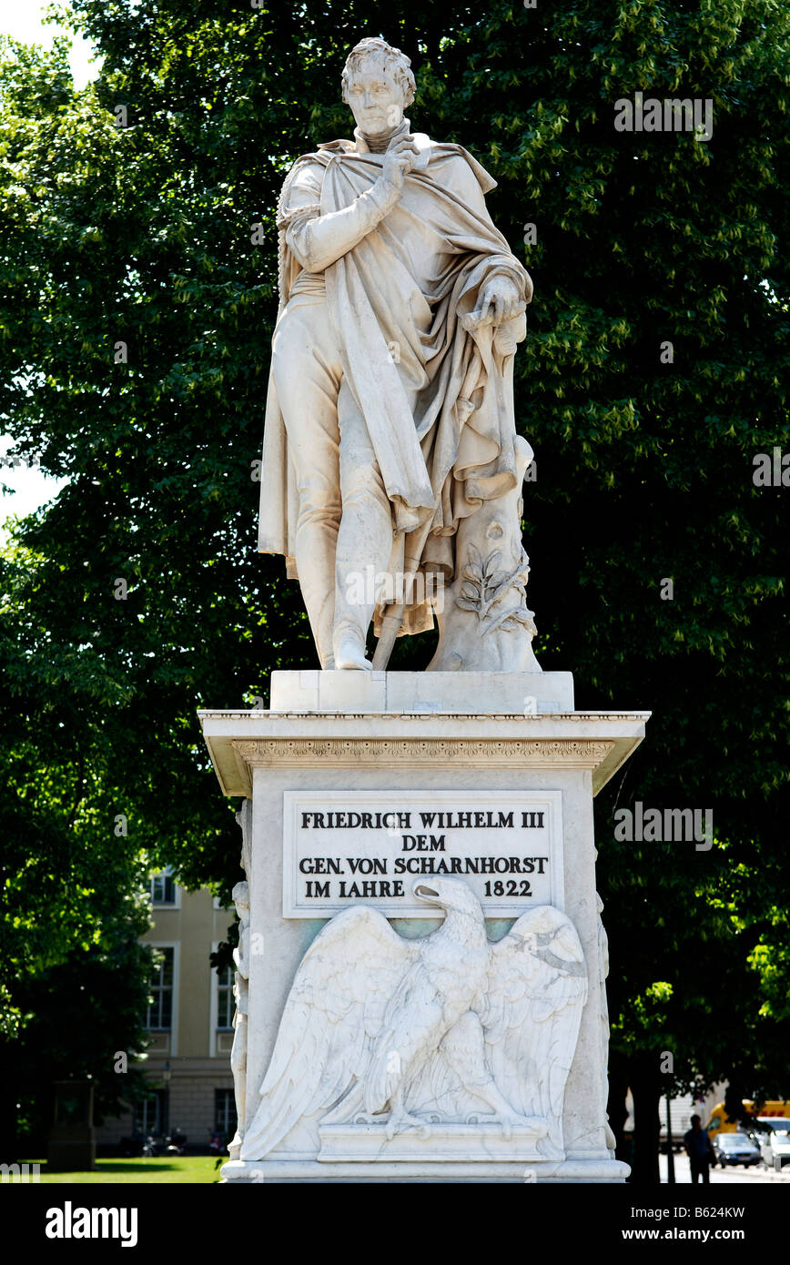 Monument to General von Scharnhorst 1822, Berlin, Germany, Europe Stock ...