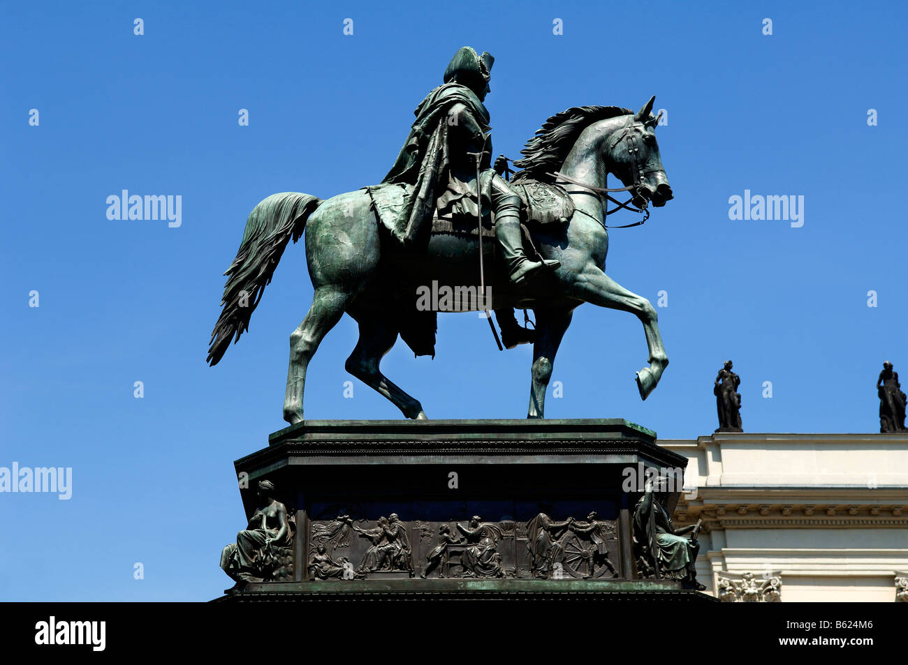 Monument for Old Fritz, Frederick the Great on a horse, Berlin, Germany ...