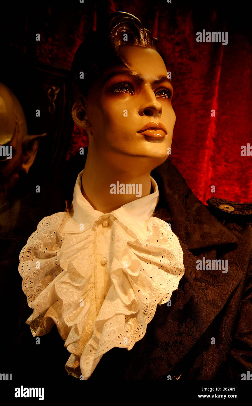 Mannequin dressed as a gothic, Nuremberg, Middle Franconia, Bavaria ...