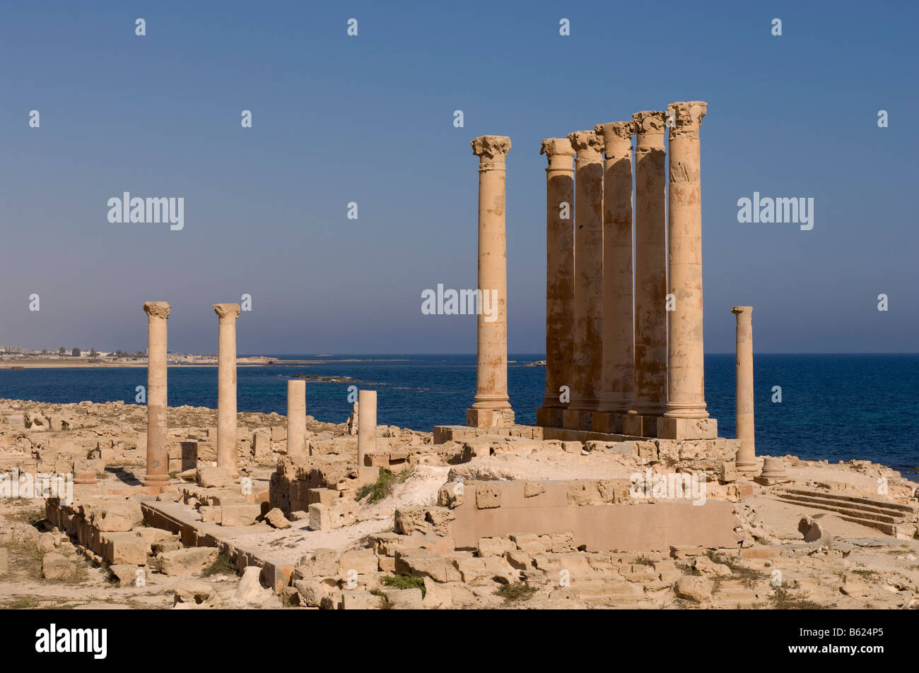 Sabratha Roman site Tripolitania Libya Stock Photo - Alamy