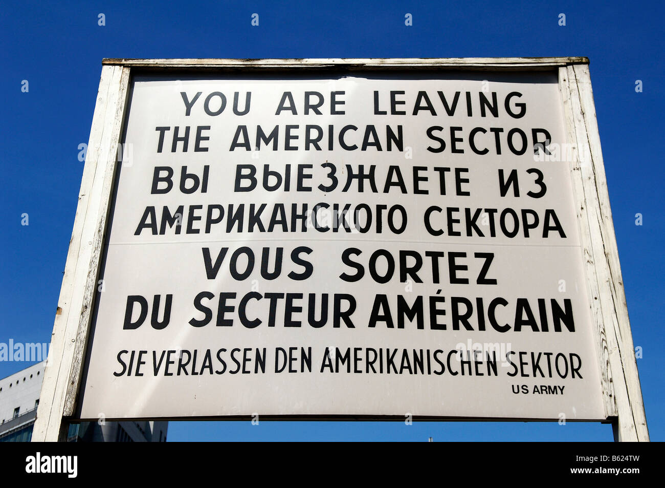 Berlin germany checkpoint charlie on hi-res stock photography and ...