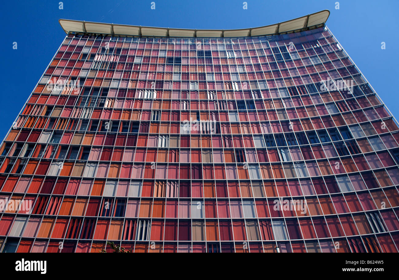 Facade of the multistory building of the GSW, Berlin, Germany, Europe ...