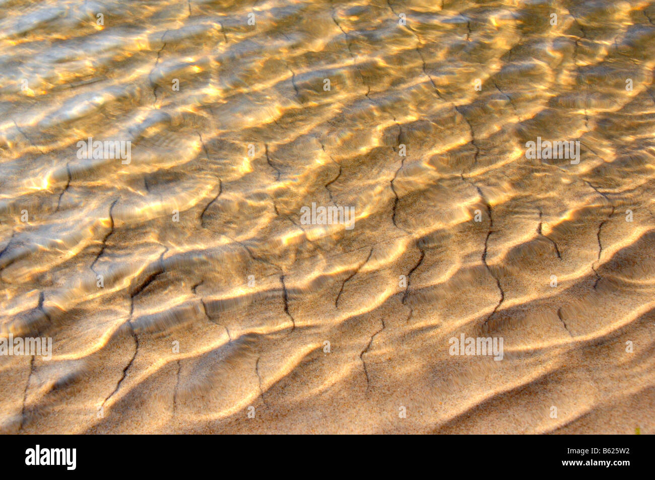Ripples on the beach Stock Photo - Alamy