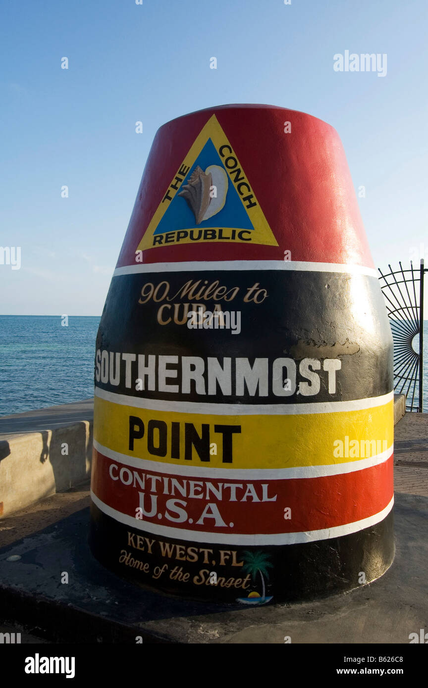 Southernmost point of the USA, Key West, Florida, USA Stock Photo - Alamy