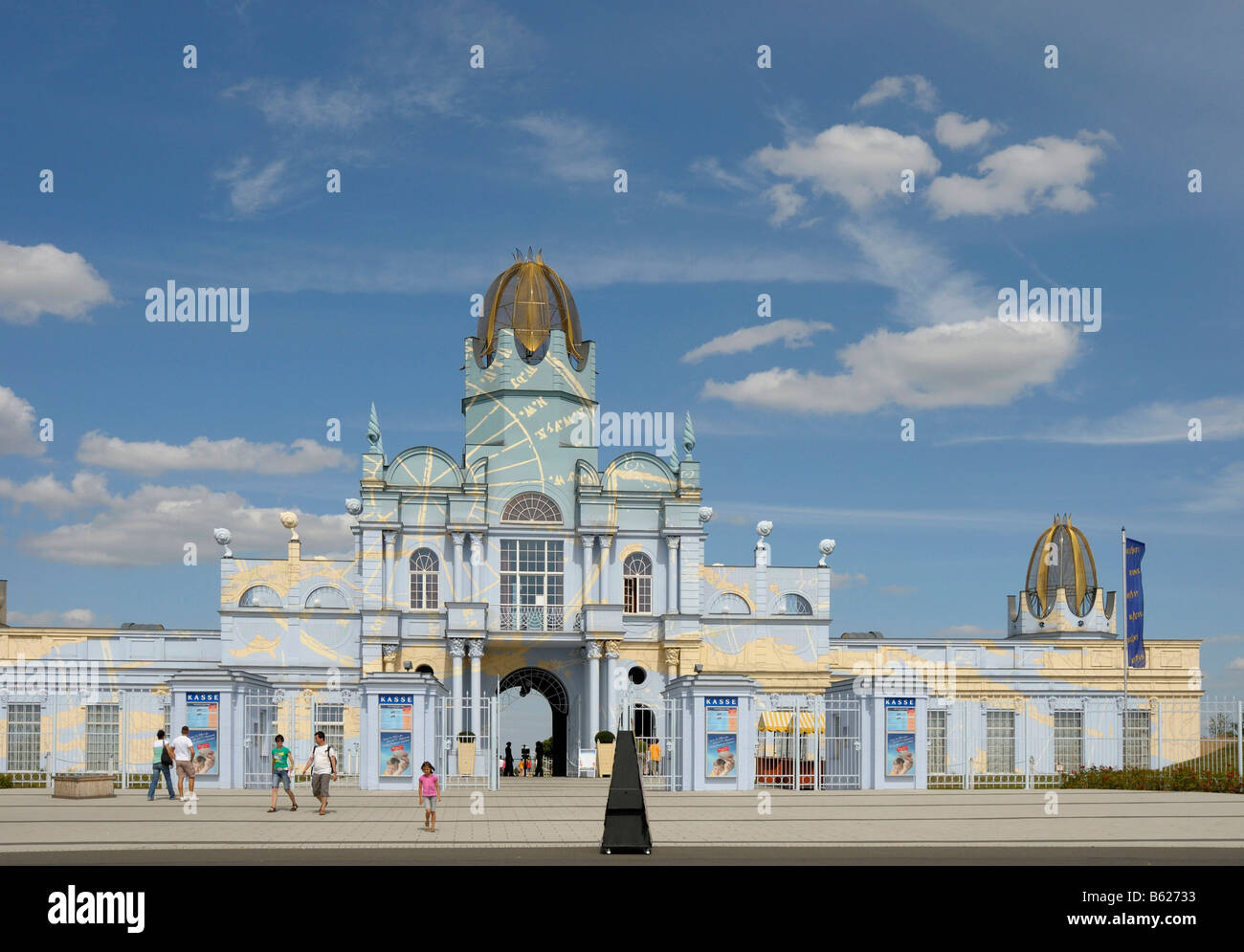 Maerchenschloss or fairy-tale castle at the Freizeitpark Belantis or ...