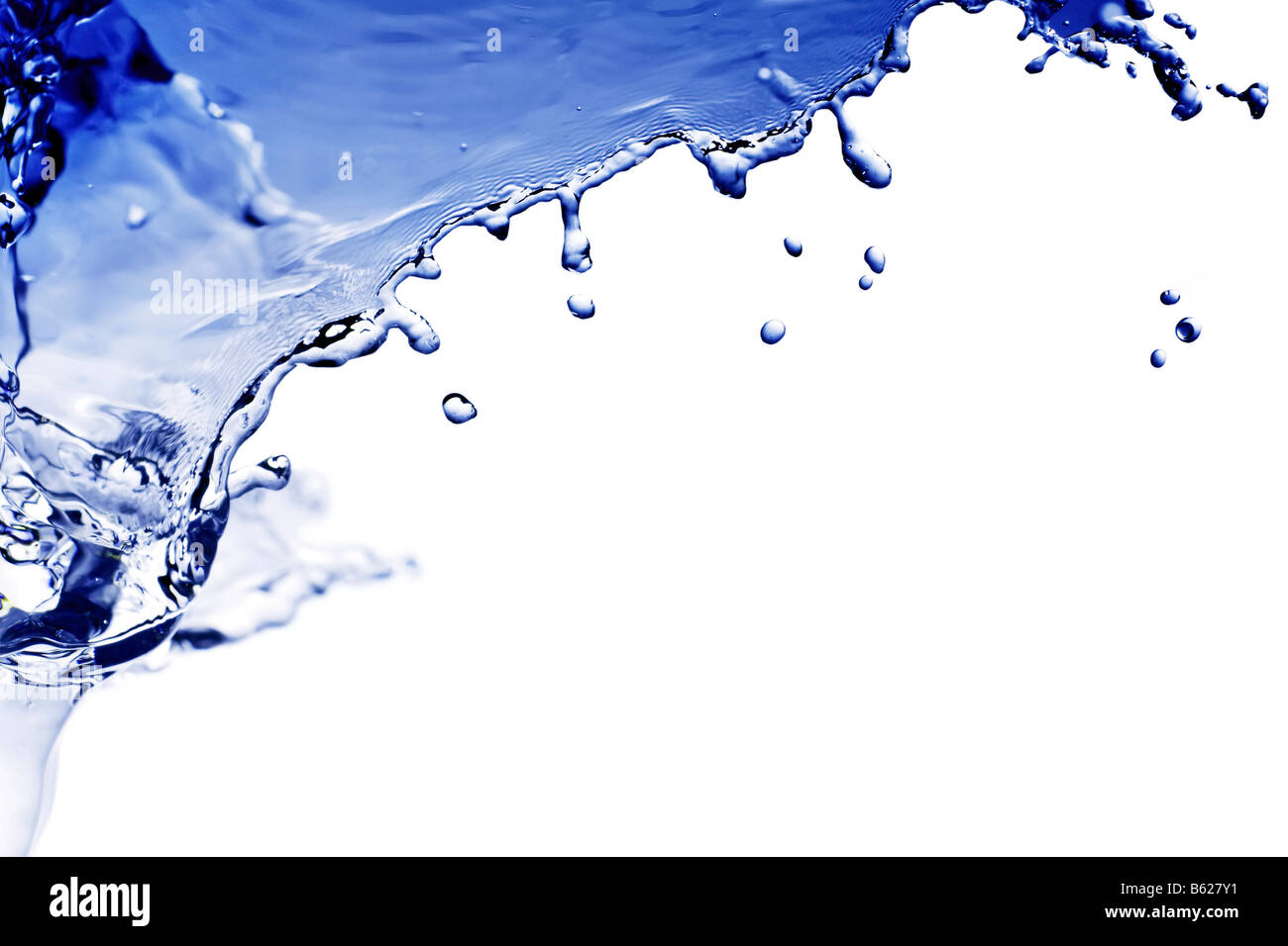 water splashing with droplets Stock Photo - Alamy