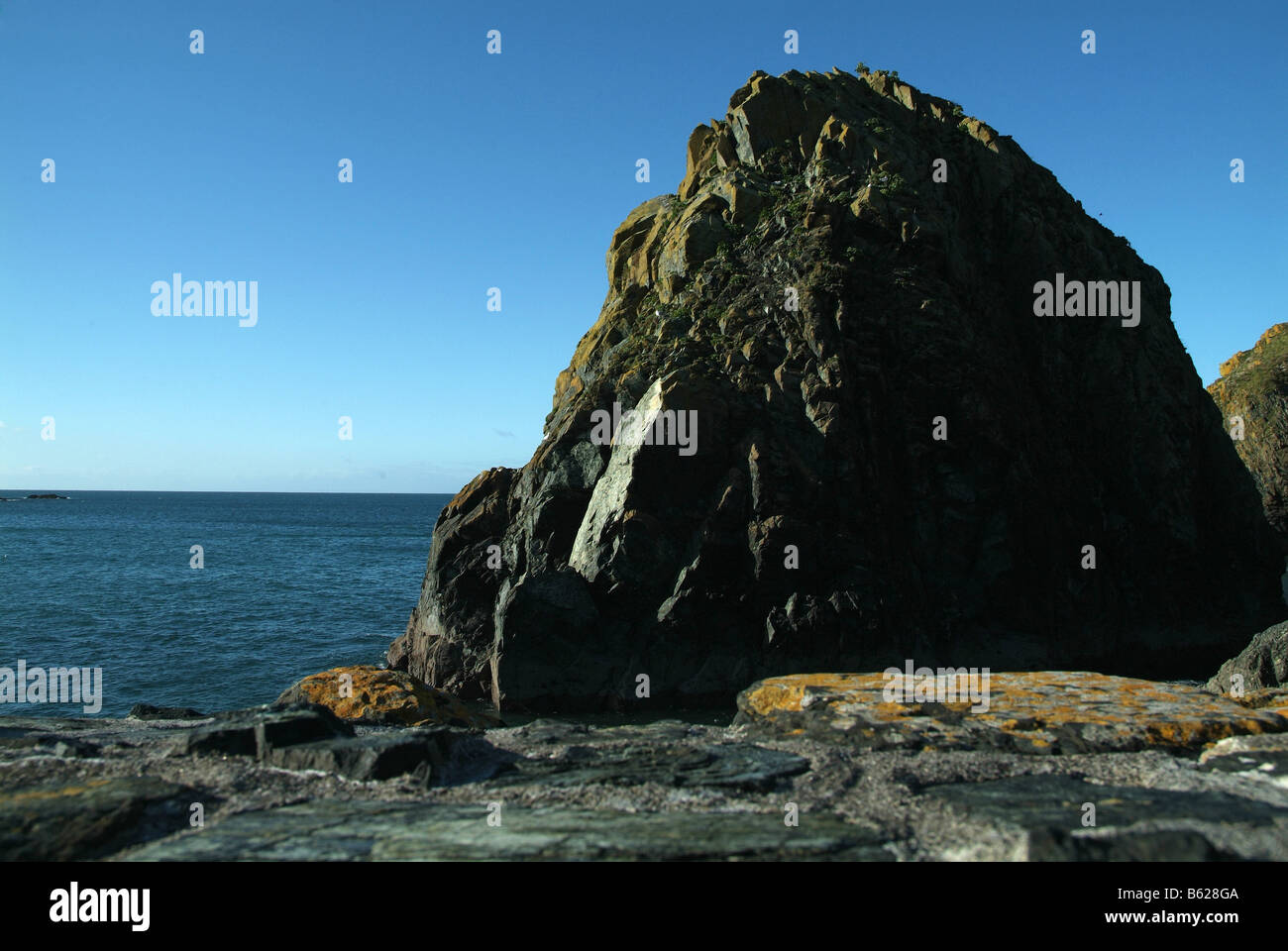 Coastal rock formation Mullion Cove Cornwall UK Stock Photo - Alamy