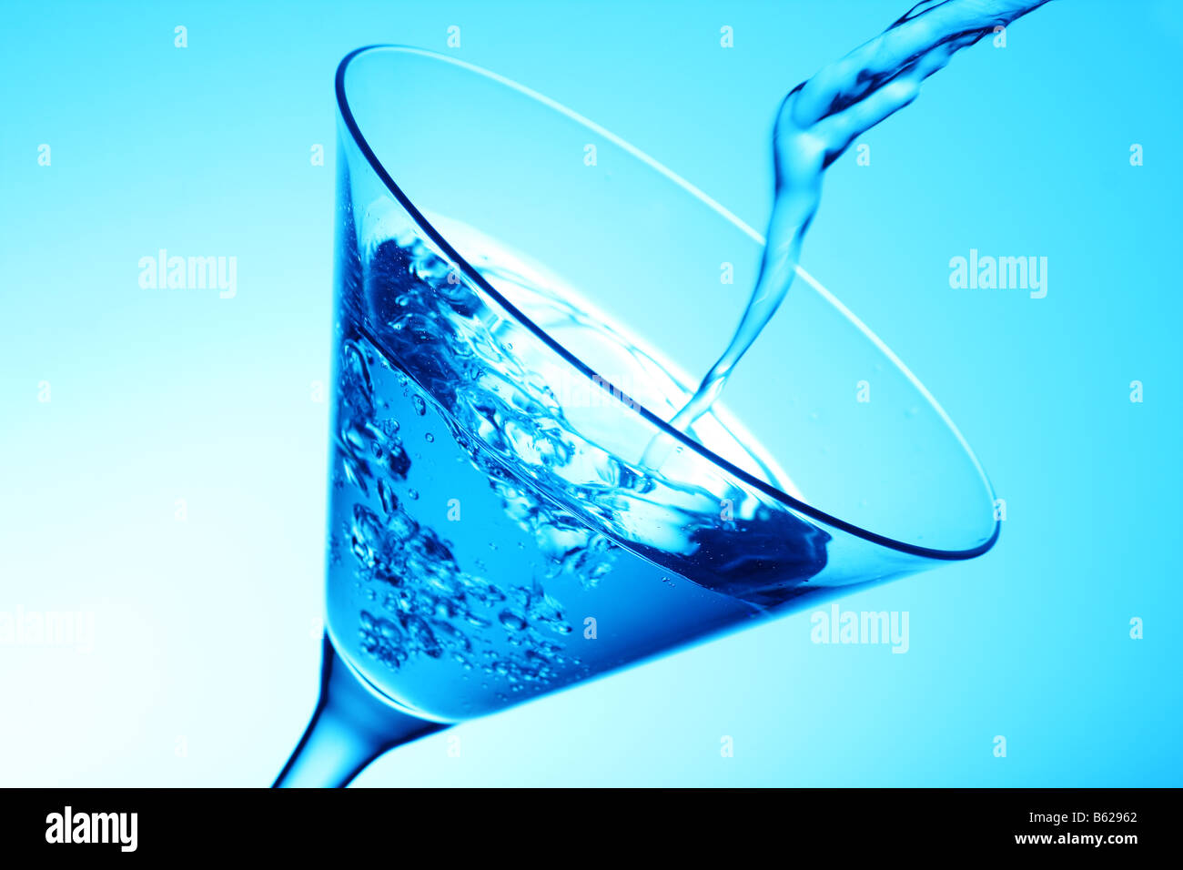 sophisticated blue cosmopolitan cocktail deliciously smooth Stock Photo ...