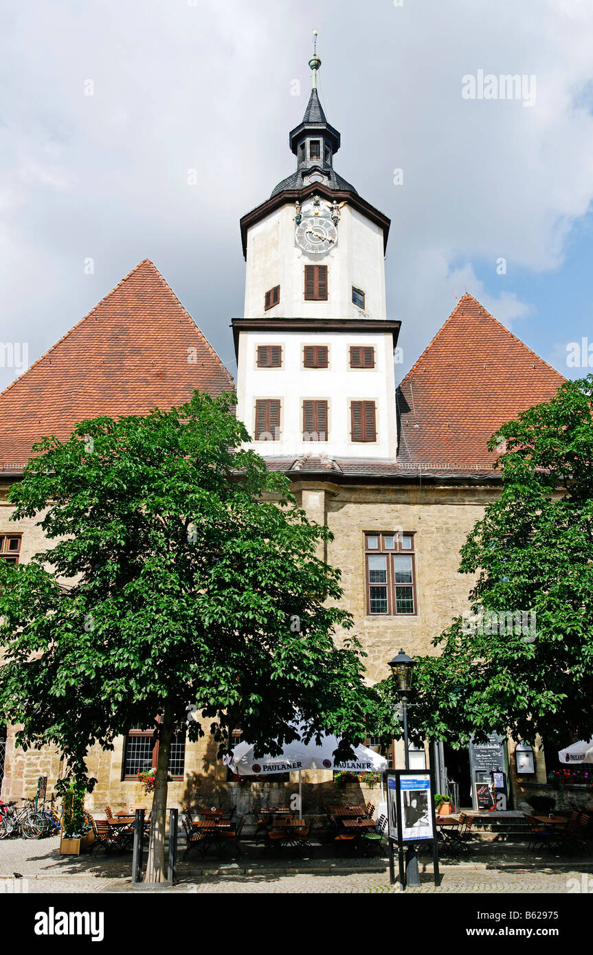 City Hall on the market square of Jena, Thuringia, Germany, Europe ...