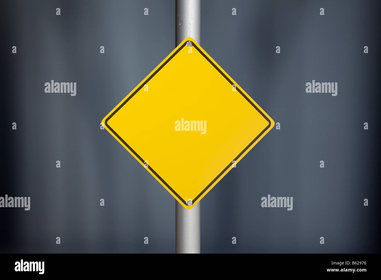 blank warning sign Stock Photo - Alamy