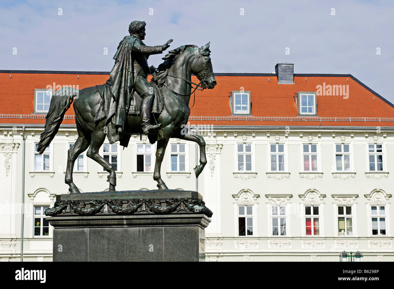 Equestrian statue carl august weimar hi-res stock photography and ...