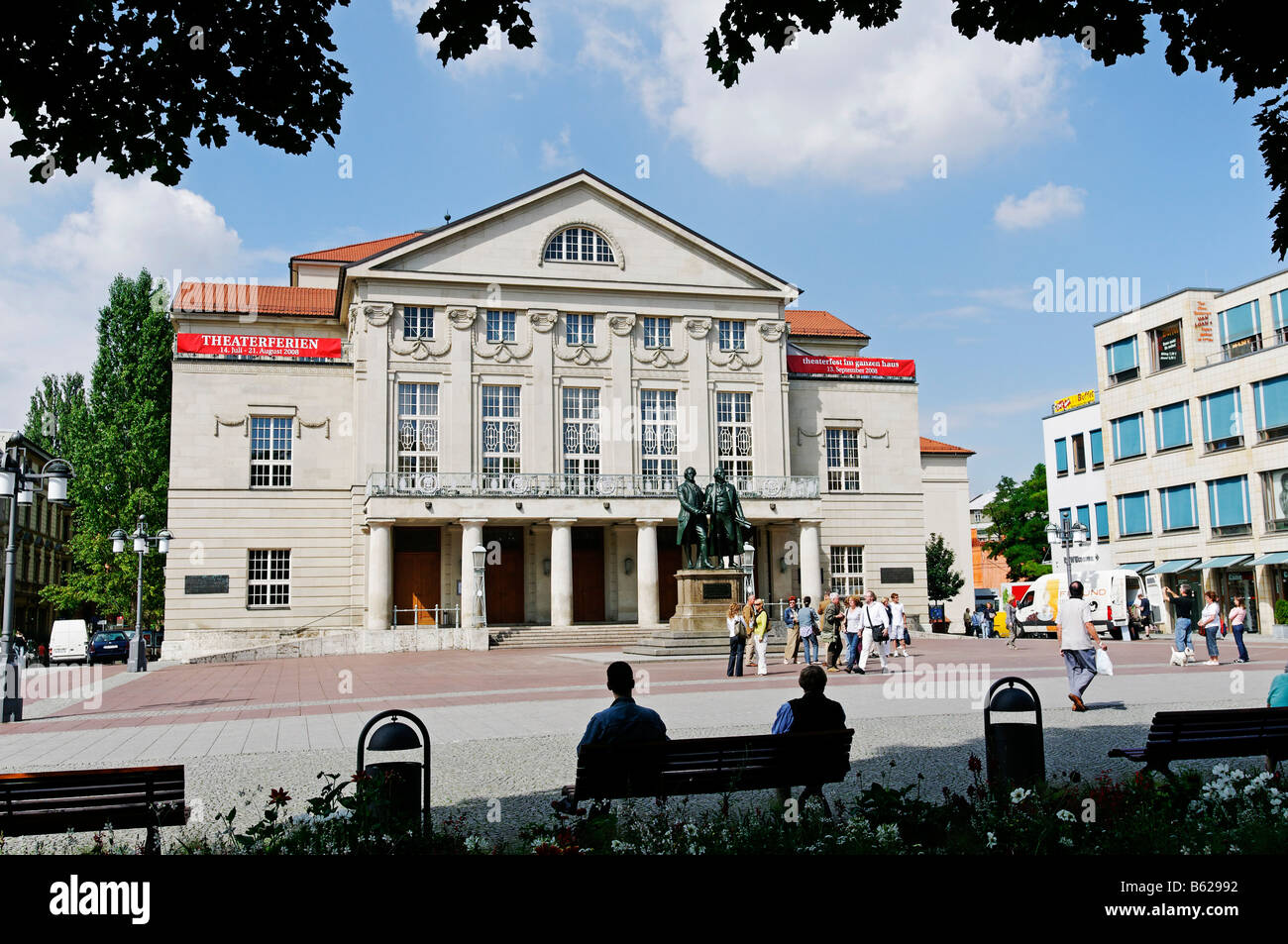 German National Theatre, Weimar, Thuringia, Germany, Europe Stock Photo ...