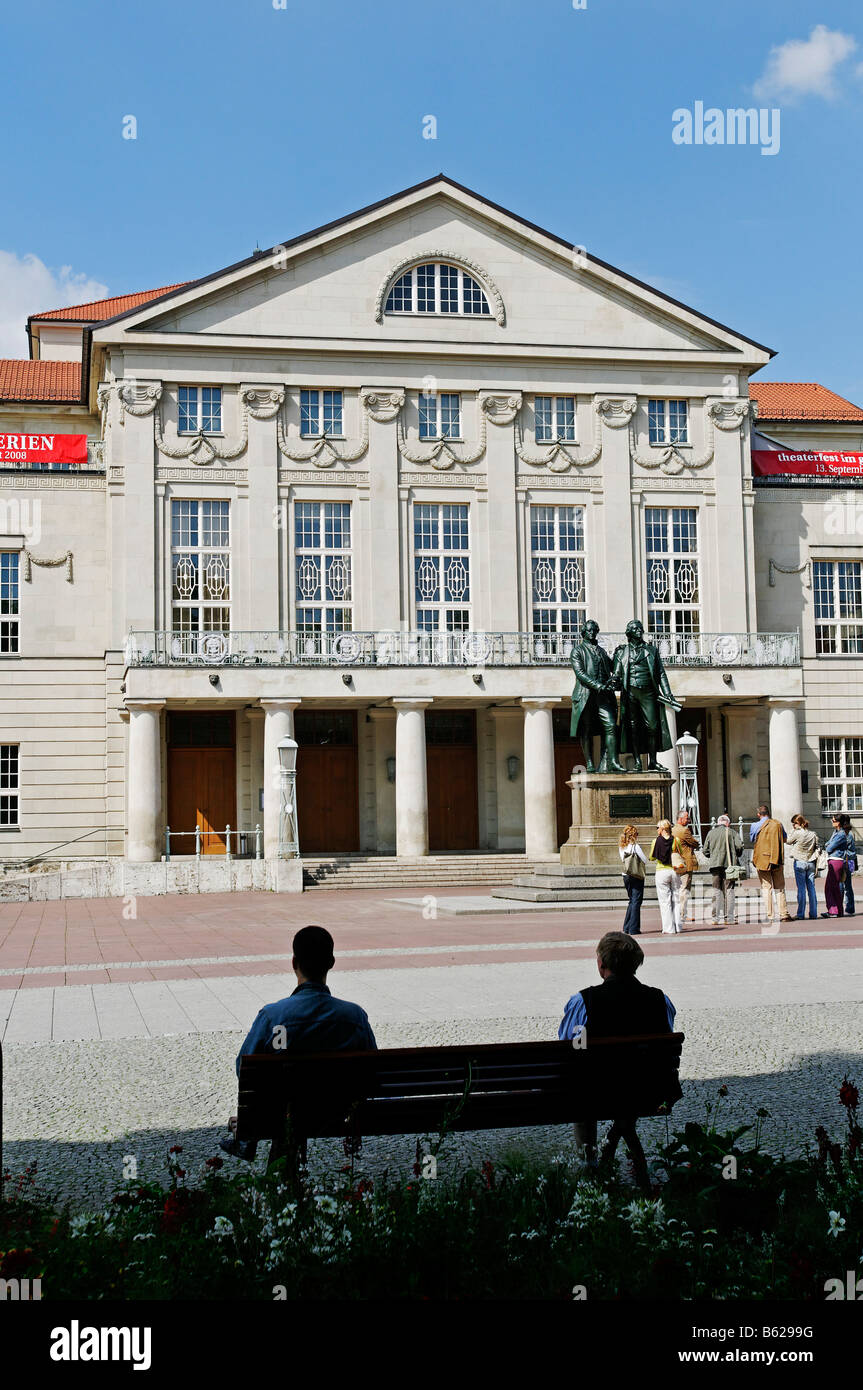 German National Theatre, Weimar, Thuringia, Germany, Europe Stock Photo ...