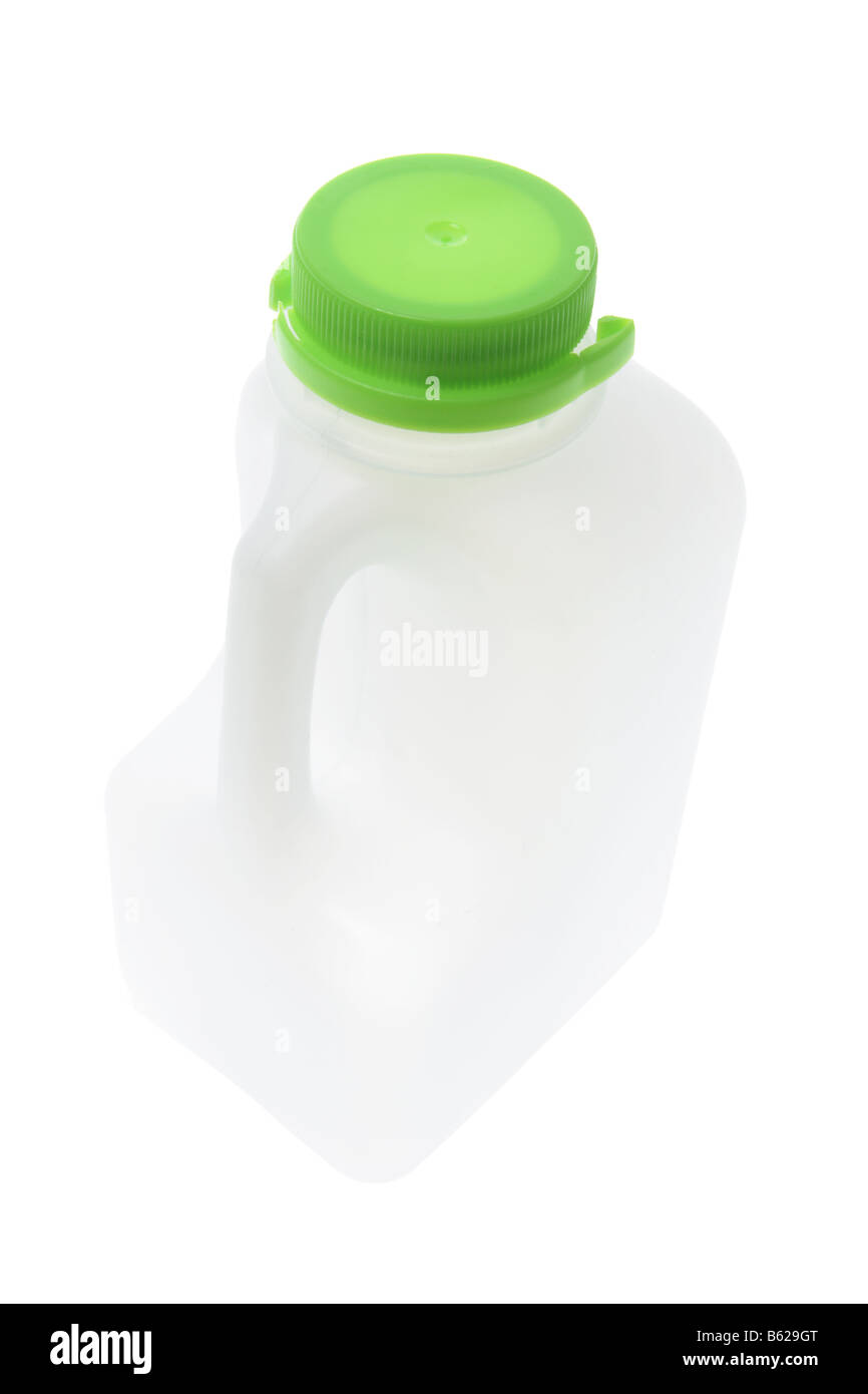 Plastic white cap on Cut Out Stock Images & Pictures - Alamy