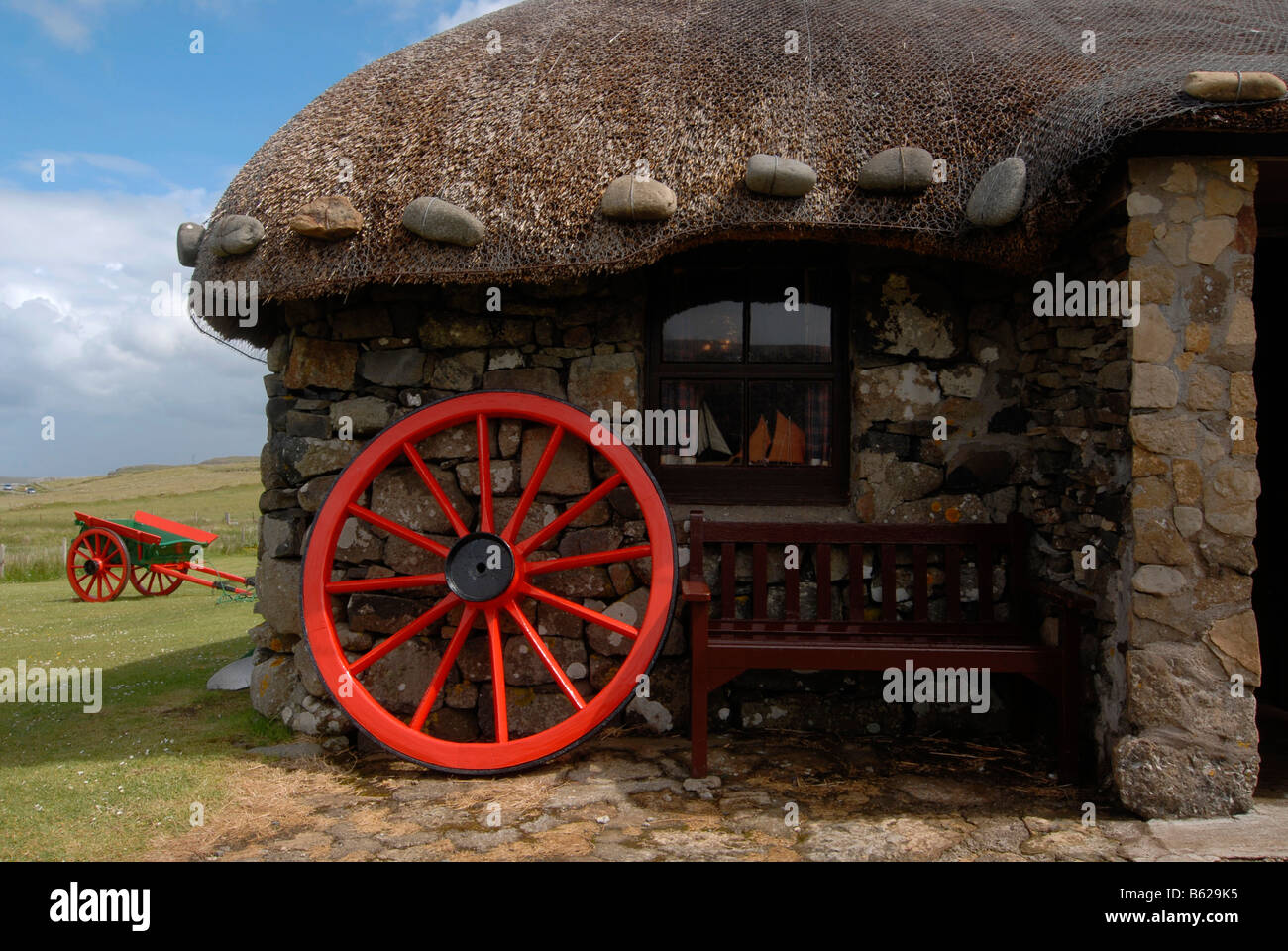 Museum of Island Life showing old turf houses on the Trooternish ...