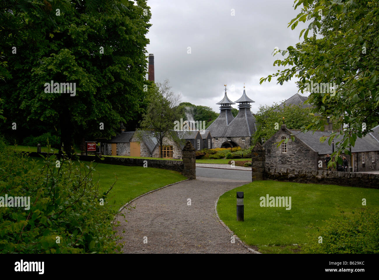 Strathisla Distillery in Keith showing the twin pagoda towers, Scotland ...