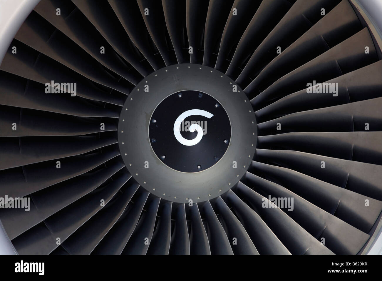 Jet engine, turbine blade Stock Photo - Alamy