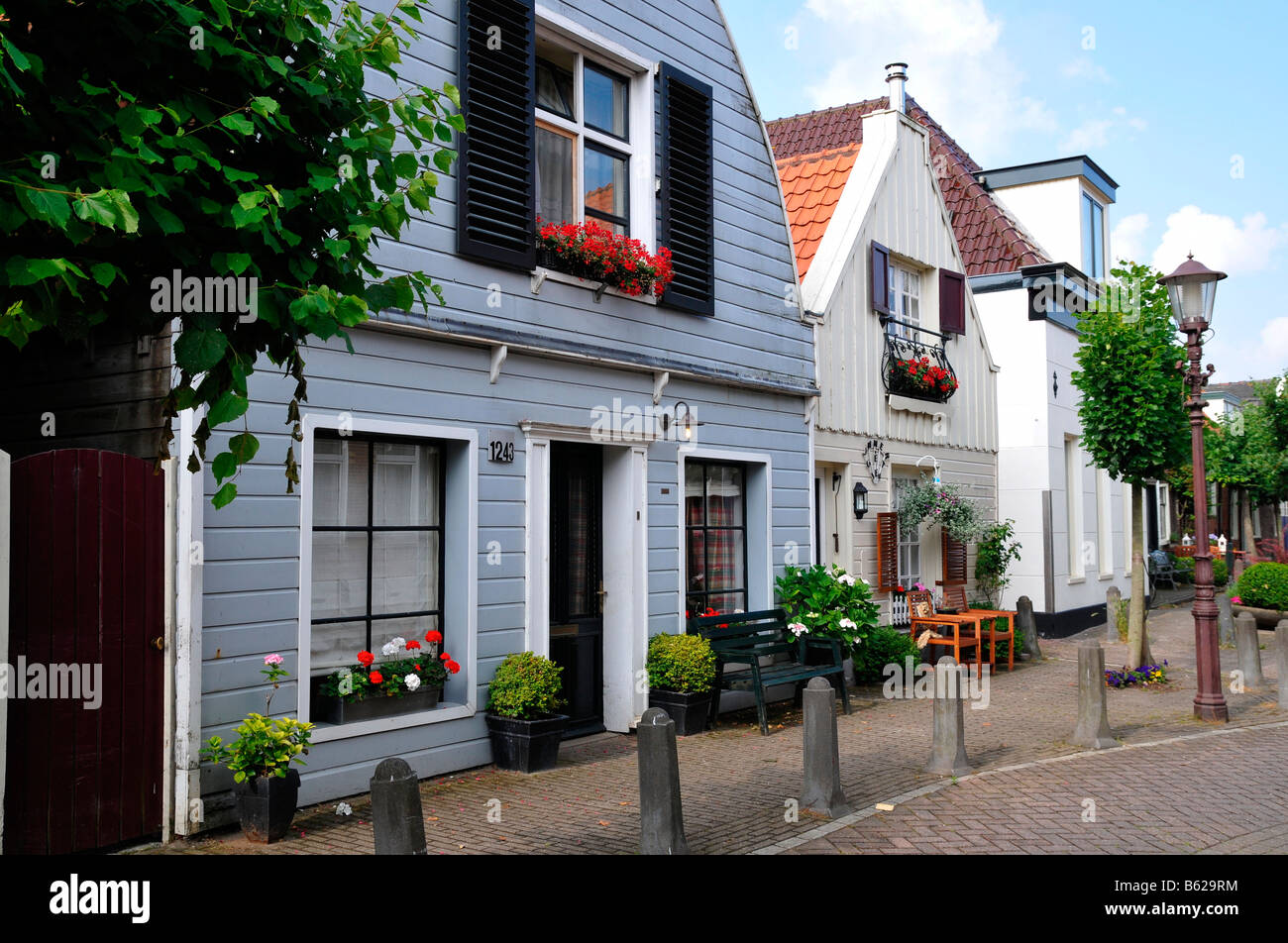 Small houses, Sloten, Amsterdam, Netherlands, Europe Stock Photo - Alamy