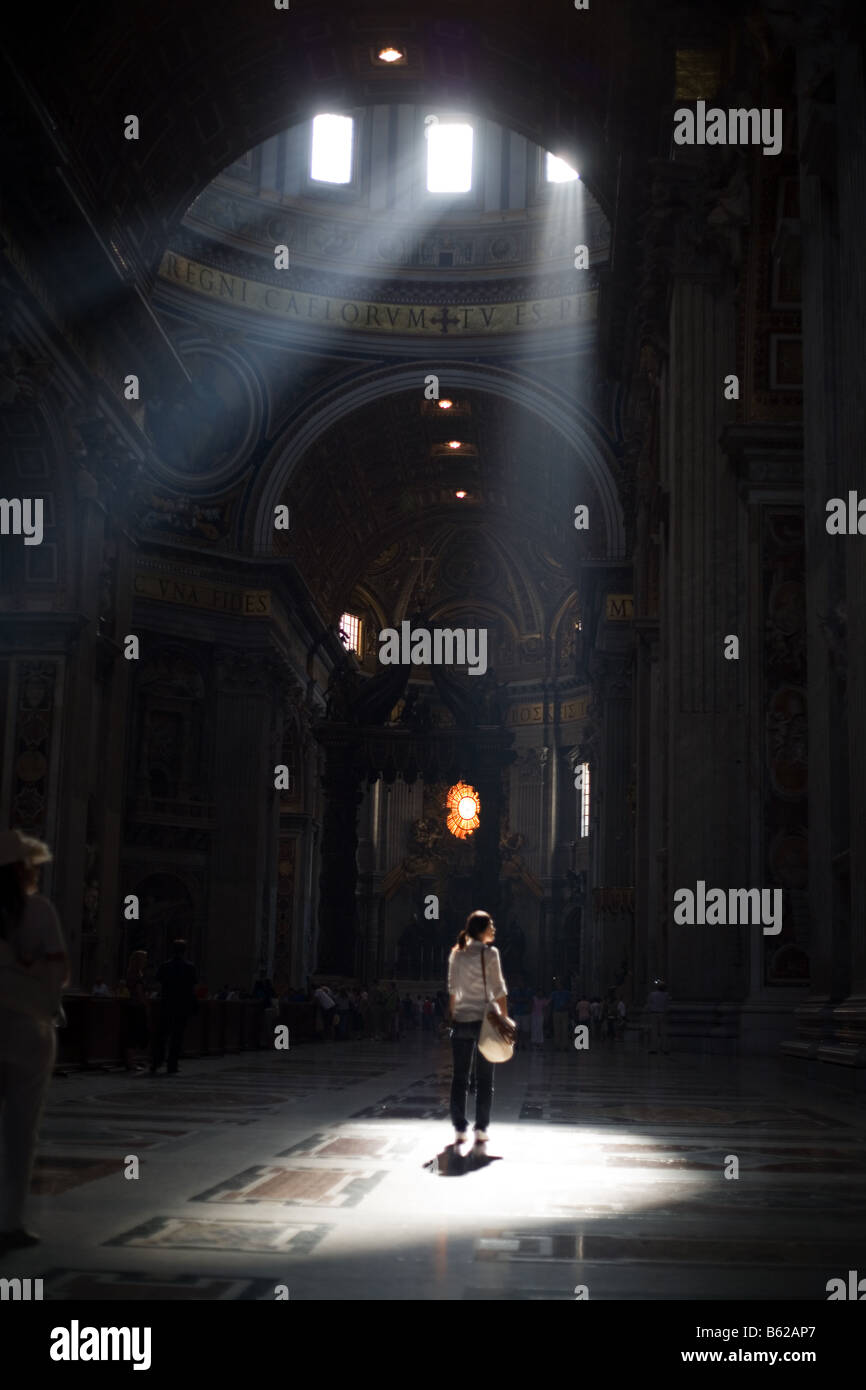 Light and shadow in Vatican Stock Photo - Alamy