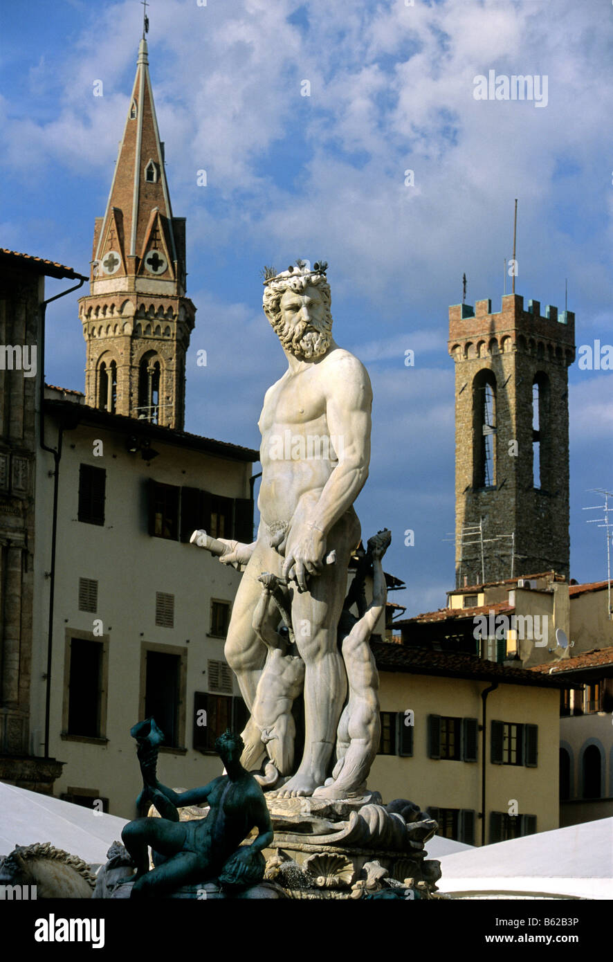 Badia Fiorentina, Statue of Neptune, Il Biancone, Bargello, Florence ...
