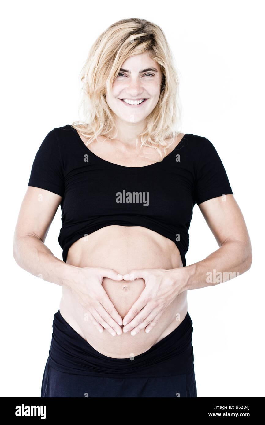 33 year old pregnant caucasian woman Stock Photo - Alamy