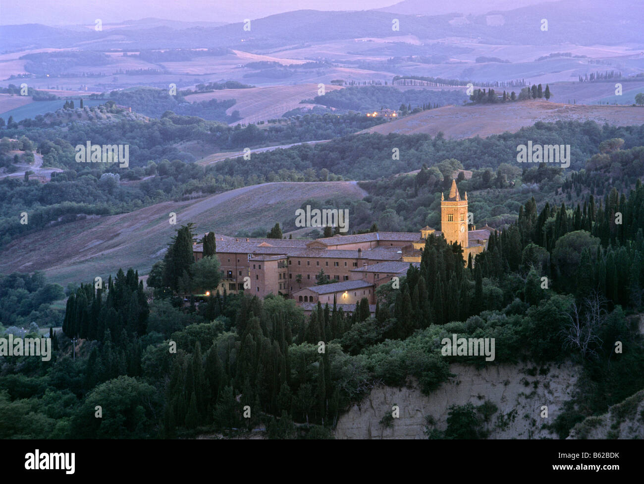 Monte Oliveto Tuscany Abbey Of Monte Oliveto Maggiore, Tuscany, Italy