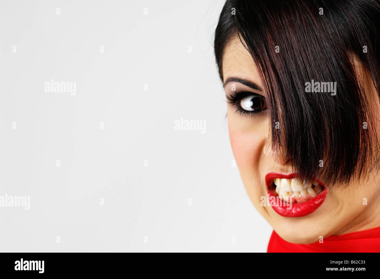 Young angry woman Stock Photo - Alamy