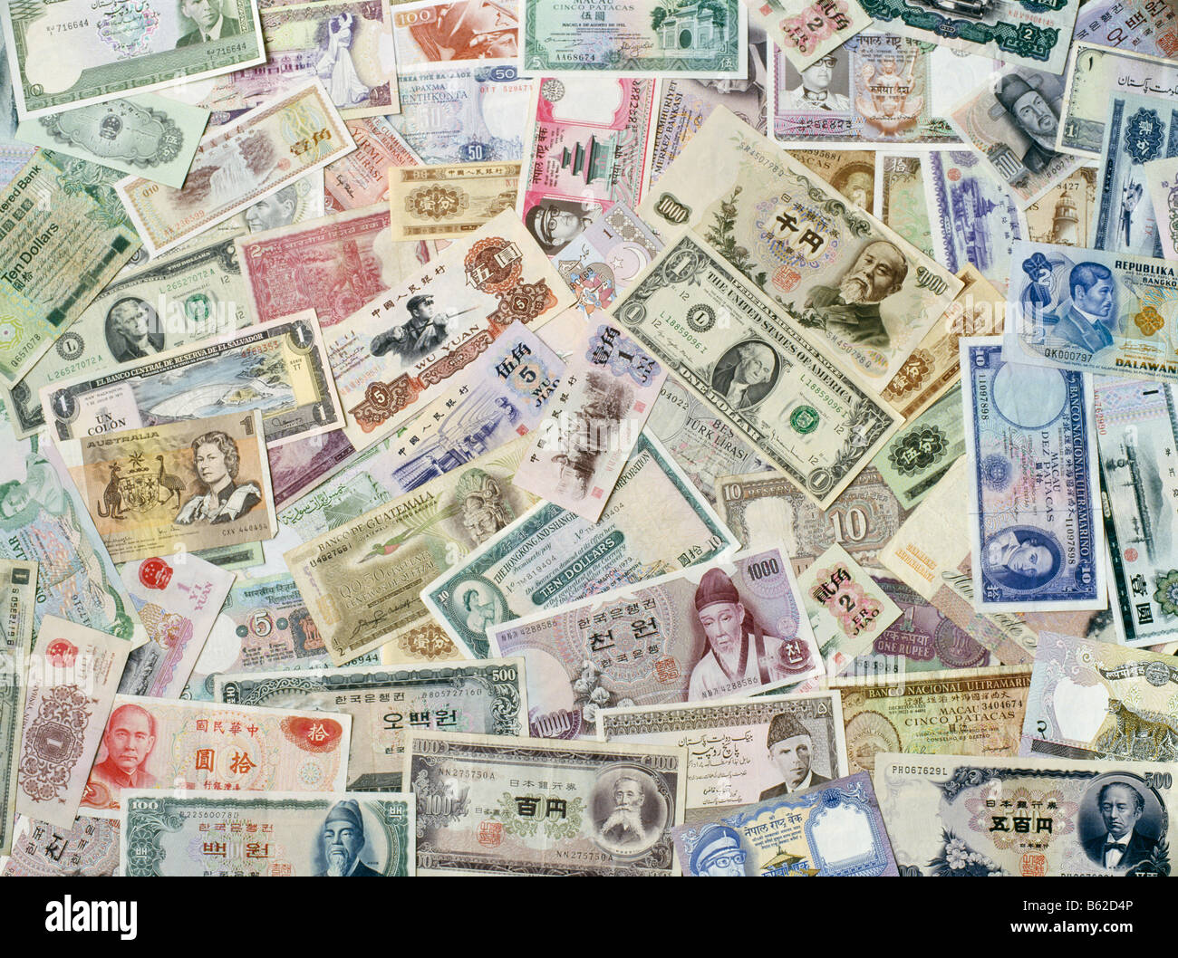 Variety of banknotes Stock Photo - Alamy