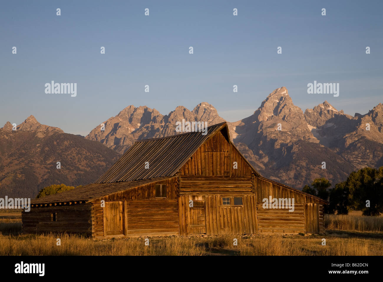 Mormon barn on Mormon Row, taken in the Grand Teton National Park in ...