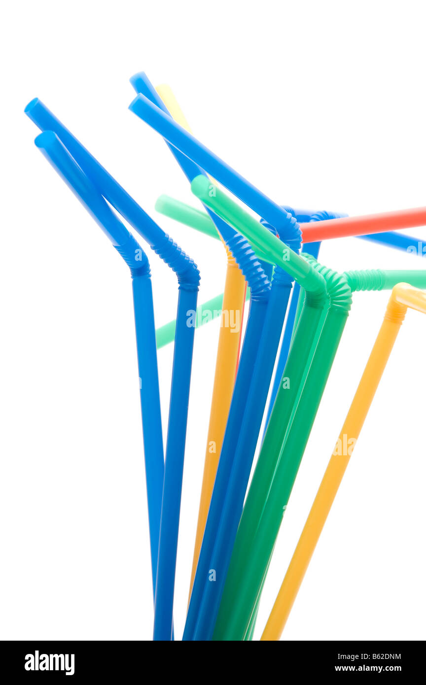 object on white utensil drinking straws Stock Photo - Alamy