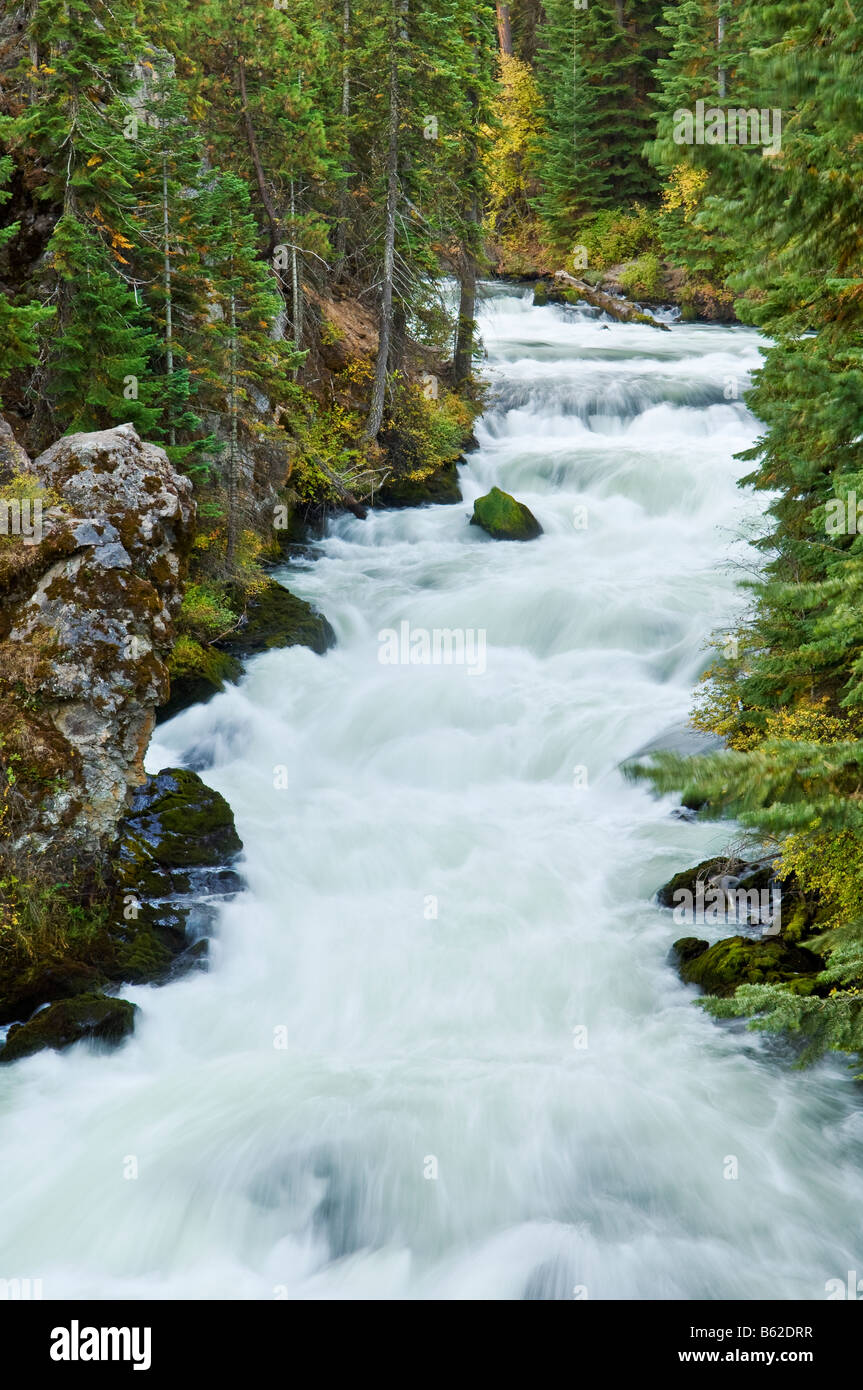 Benham Falls on the Deschutes River Deschutes National Forest central ...