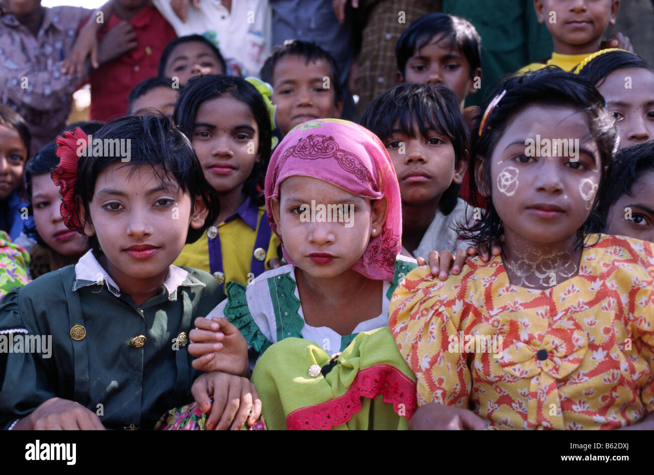 Rohingya children attend a school in a refugee camp in Cox's Bazar ...