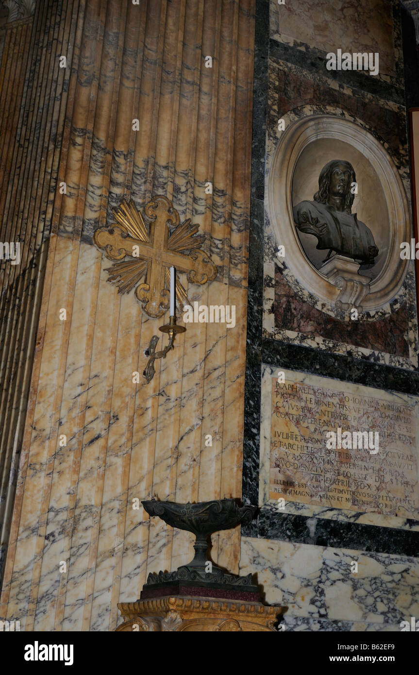 The Tomb of Raphael, the Renaissance Artist in the Pantheon in Rome ...