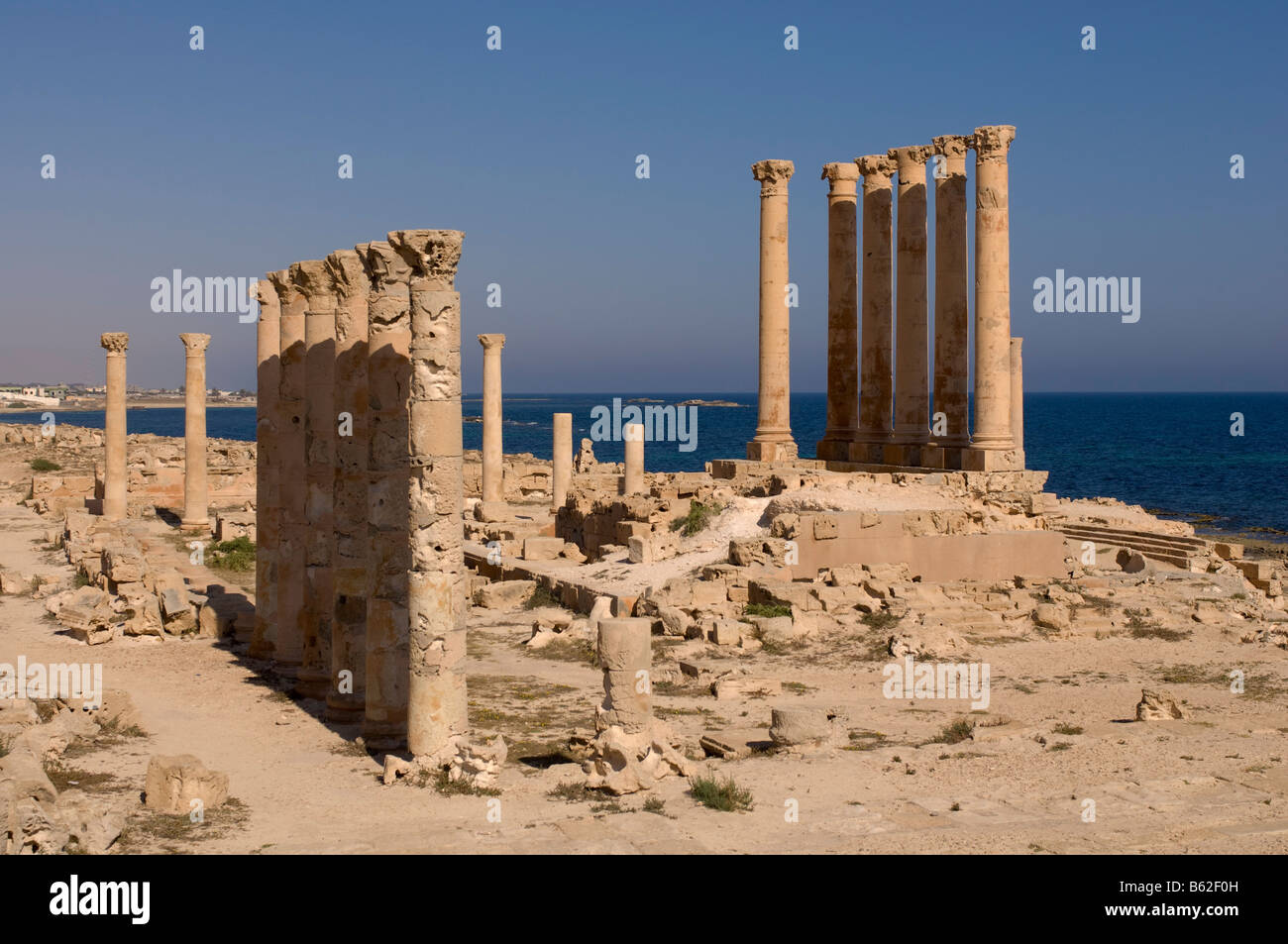 Sabratha Roman site Tripolitania Libya Stock Photo - Alamy