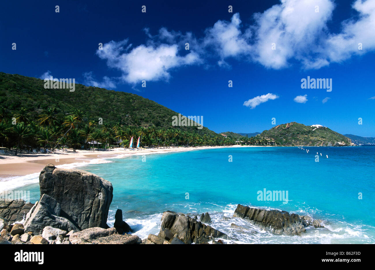 Beach on Peter Island British Virgin Islands Caribbean Stock Photo - Alamy